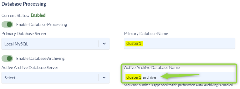 How to configure Auto Database Archiving on a new Cluster. – Variphy ...
